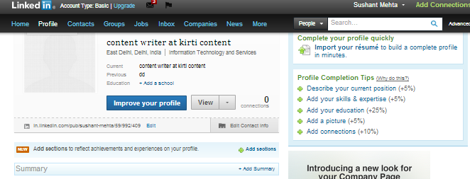 How to Create LinkedIn Profile (from Setup to Completion of Your Profile)
